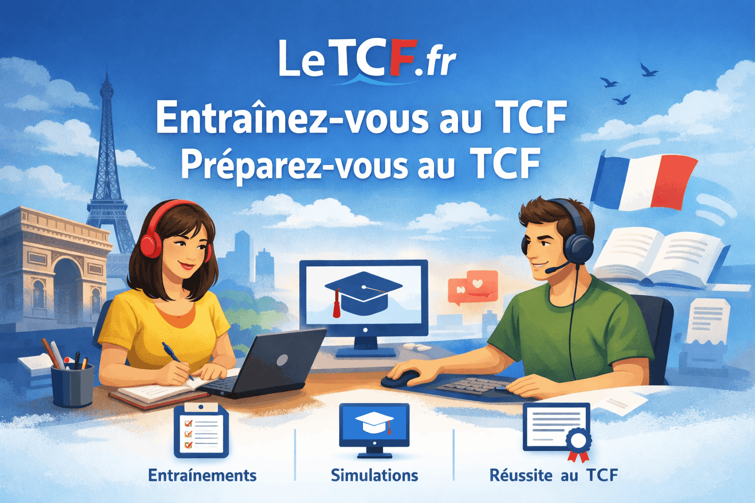 Simulation TCF IRN gratuite – Épreuves orales et écrites